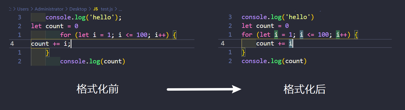 VSCode格式化JS自动添加或去掉分号_javascript.format.semicolons-CSDN博客