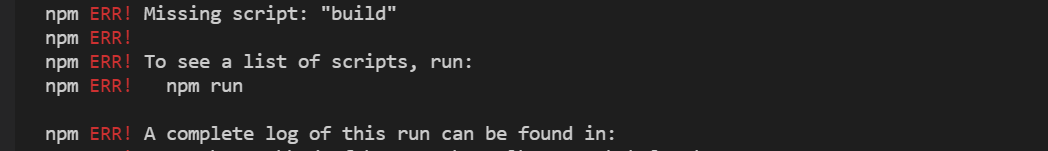 在使用vscode打包前端项目时，npm Run Build报错 Vscodenpm Build Csdn博客