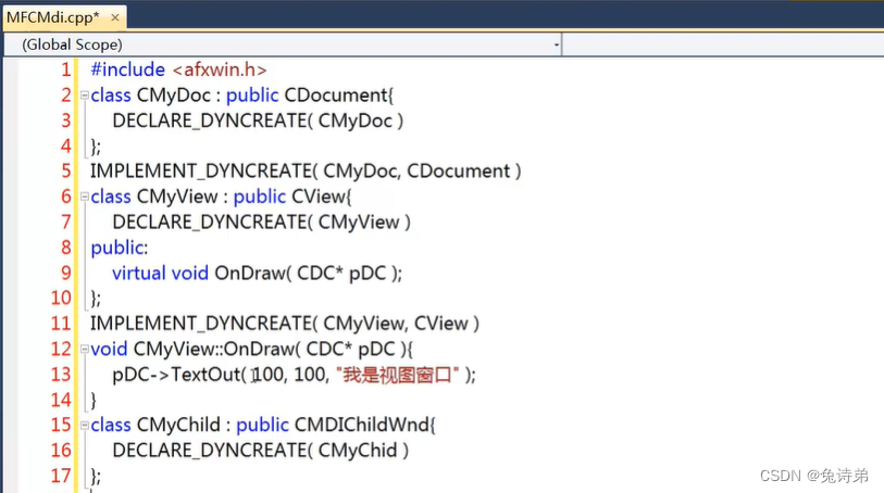多文档视图架构之MFC-CSDN博客