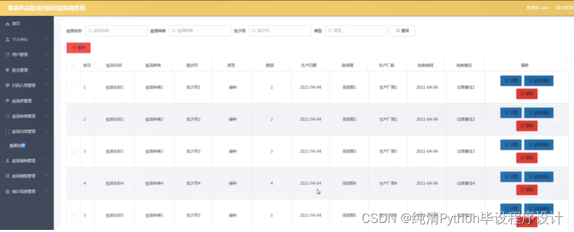 Django计算机毕业设计疫苗药品批量扫码识别追溯系统python源码程序lw远程部署django扫码入库 Csdn博客