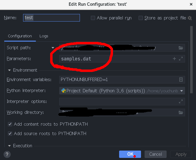 在pycharm中对带参数的程序进行调试_pycharm 调试 run configuration 参数-CSDN博客