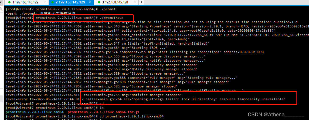 启动prometheus问题-opening storage failed_level=error err="opening storage failed: lock db d-CSDN博客