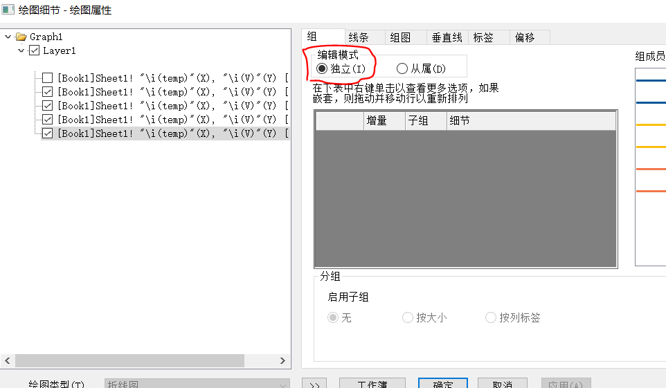 origin中一组线单独设置颜色_origin怎么改单独一根线颜色-CSDN博客
