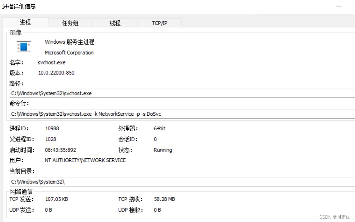 一次 svchost.exe 进程占用大量网络带宽的排查_svchost.eve-CSDN博客
