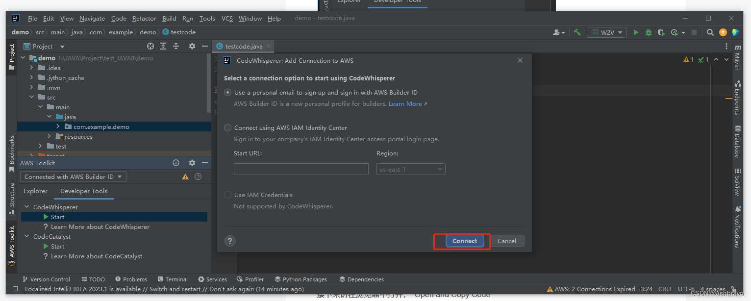 AWS Toolkit——IDEA可用的免费的代码自动生成工具-CSDN博客