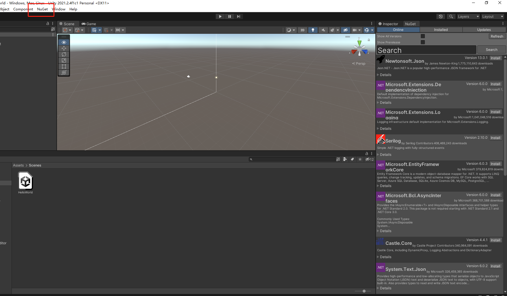 unity3d 安装NuGet管理工具_unity安装unget-CSDN博客