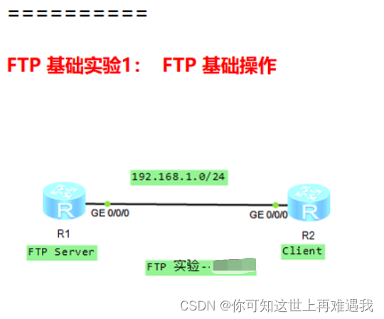 华为HCIA学习笔记：FTP原理与配置_华为ftp配置-CSDN博客