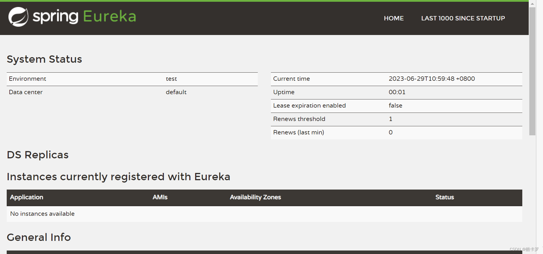 SpringCloud快速搭建-Eureka Server服务注册与发现_eureka server搭建-CSDN博客