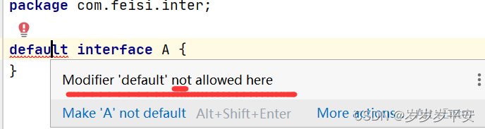 Java面向对象(下)关于接口的问题_interface abstract methods cannot have body-CSDN博客
