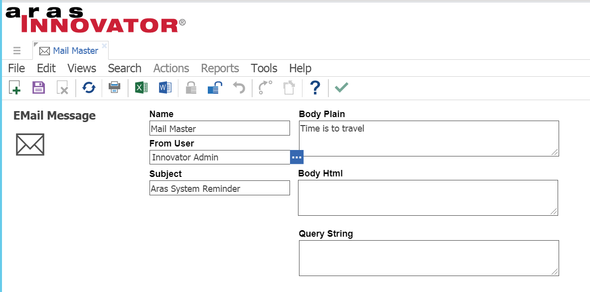 Aras Email system and notification settings - Programmer Sought