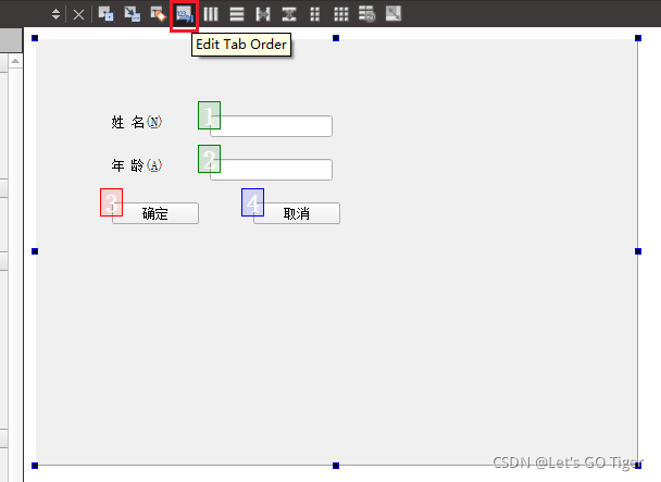 Qt组件之间的关联(伙伴关系)和tab键的顺序调整,代码实现qtdesigner 关联chick Csdn博客