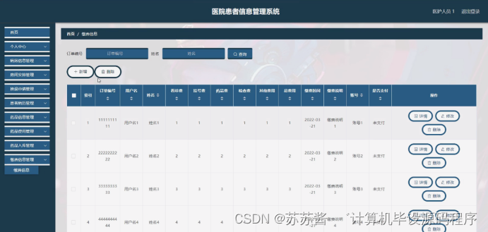 【附源码】java计算机毕业设计医院患者信息管理系统（程序lw部署）医院信息系统java Csdn博客