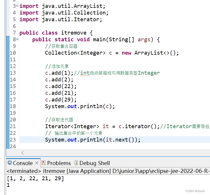 【java迭代器iterator】获取单个元素,循环遍历和删除 Iterator拿一个 Csdn博客