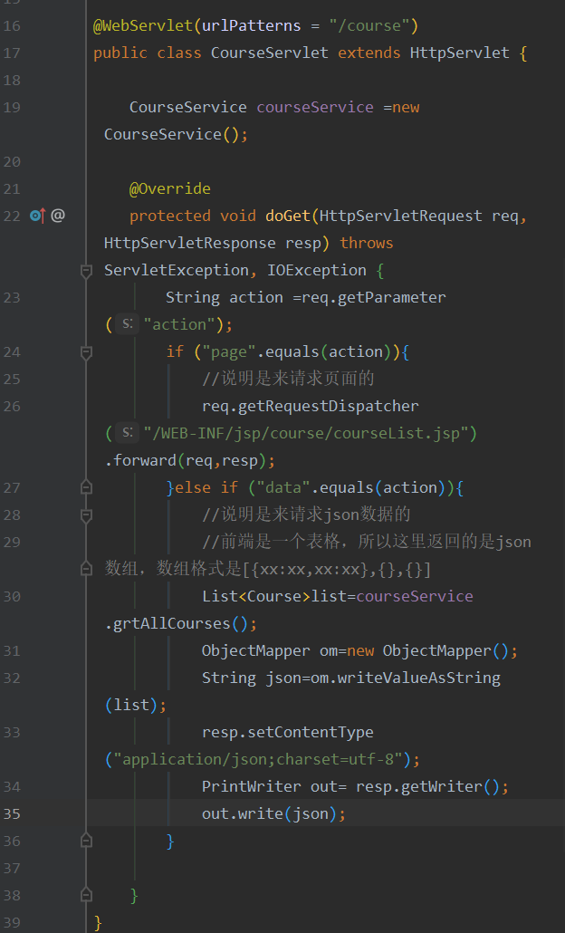 初学者的java项目笔记-8.返回课程JSON数组_coursestudentlist getjson-CSDN博客