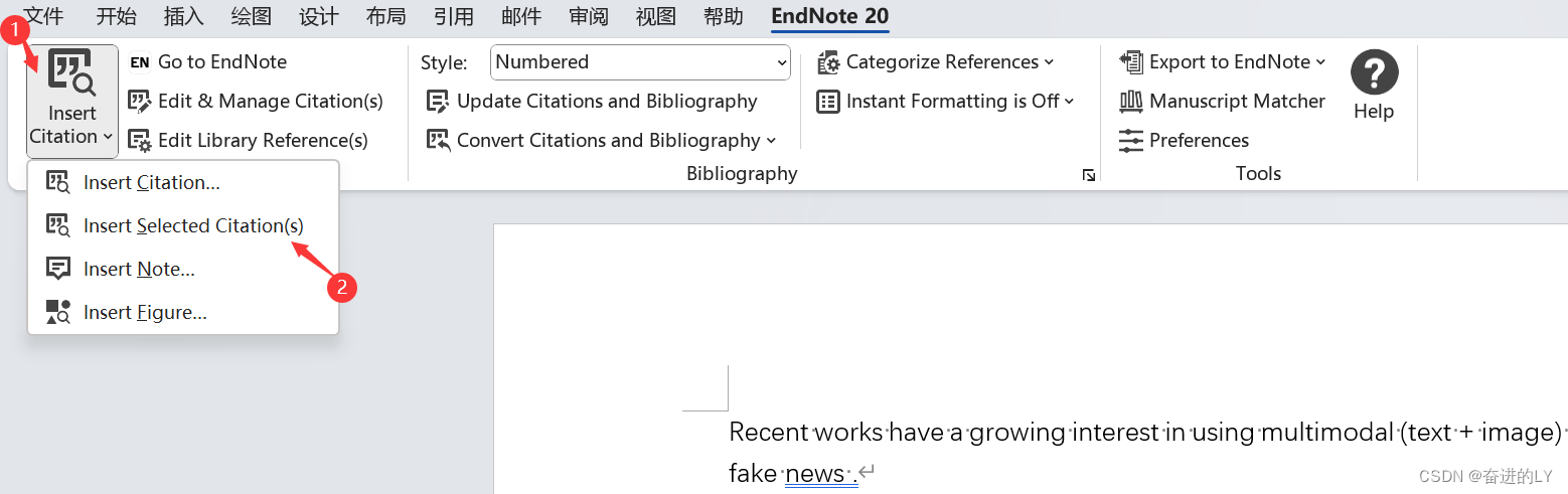 EndNote快速上手教程_endnote csdn-CSDN博客