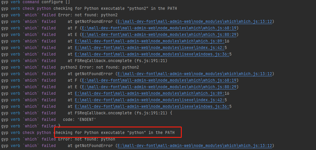 关于vue启动python或node Sass报错问题vue 为啥提示安装pythone Csdn博客 2326