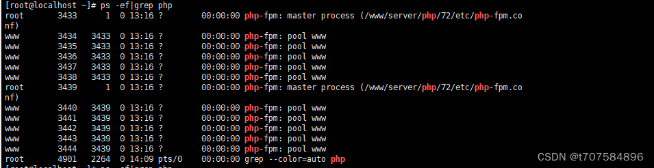 Linux下查看php进程,开启php Fpmand杀死php进程linux 启动php7 Fpm Csdn博客