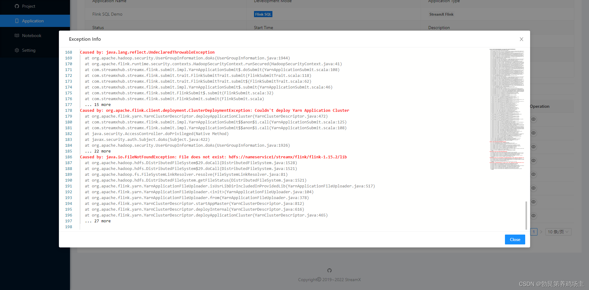 streamx提交任务到yarn报错_streamx提交到yarn上时我设置了rest.bind-port: 50100-50200 通过-CSDN博客