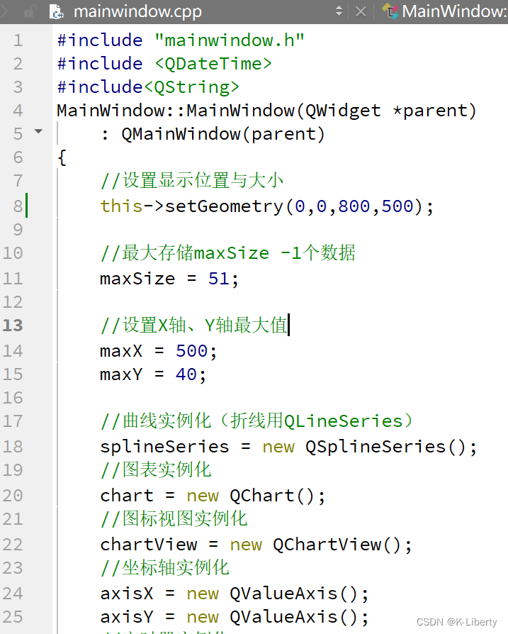 Qt Charts之实时动态曲线示例_qt 画曲线图-CSDN博客