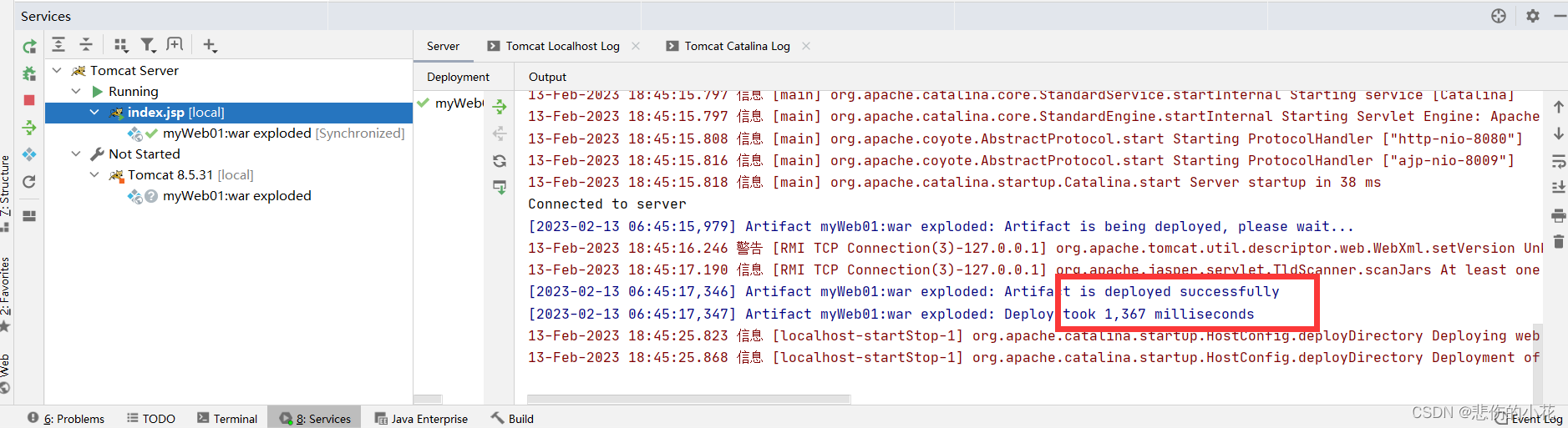 使用IDEA部署Web项目到本地的Tomcat服务器_idea部署项目到tomcat下的webapps-CSDN博客