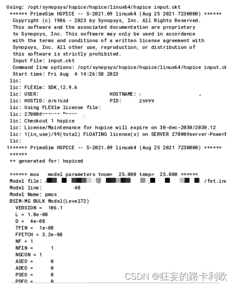 virtuoso使用hspice仿真器进行前后仿真、PEX_virtuoso怎么后仿-CSDN博客