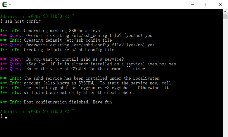 Windows 开启 SSH 服务_windows7打开ssh服务-CSDN博客