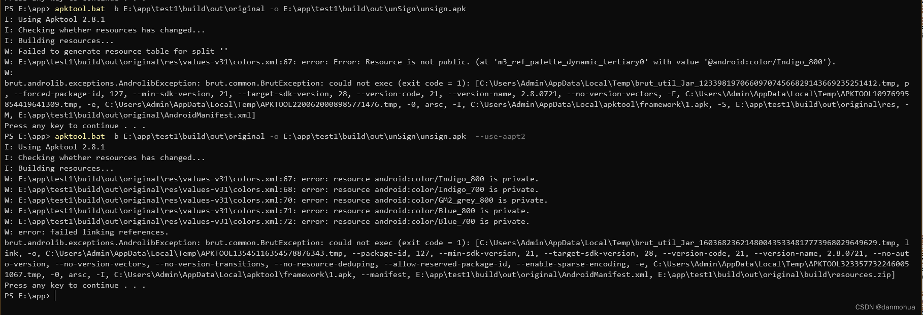 Apktool android apktool Failed Linking References CSDN Apktool android apktool Failed Linking References CSDN