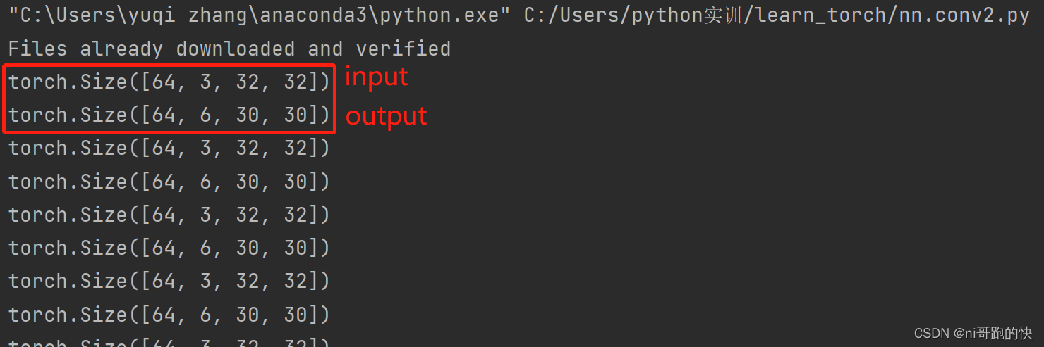 P17 18：神经网络基本骨架以及卷积层（pytorch小土堆学习笔记）untimeerror Weight Should Have At Least Three Dim Csdn博客