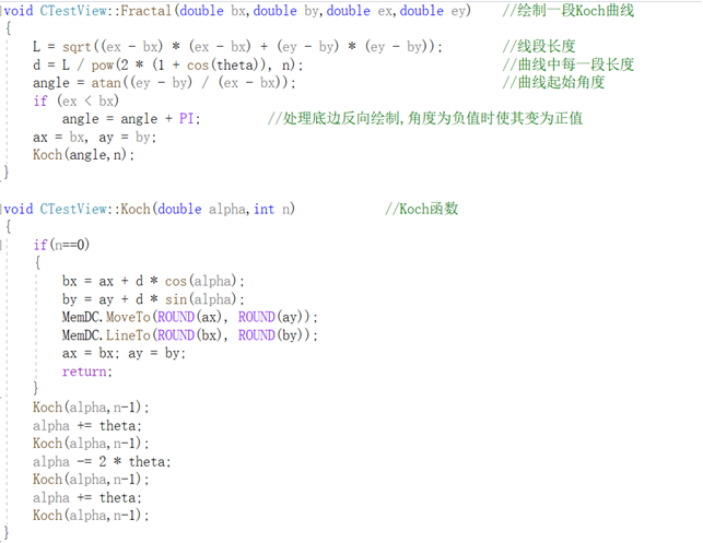 旋转Koch雪花的绘制（MFC）-CSDN博客