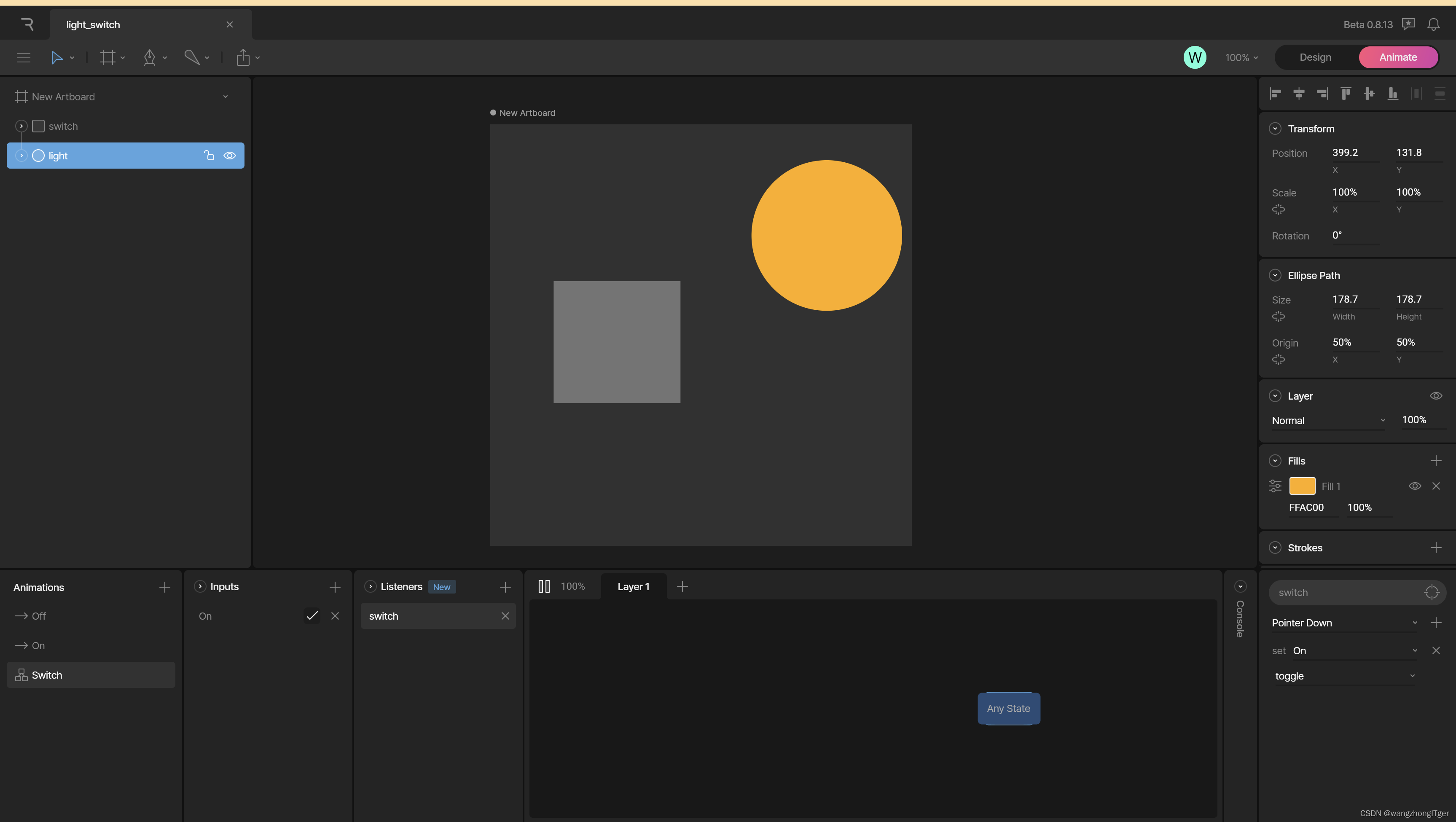 Rive动画使用介绍（Flutter）-CSDN博客