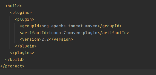 IDEA中找不到maven插件Plugin ‘org.apache.tomcat.maventomcat7-maven-plugin2.2‘ not found_找不到插件 'org ...