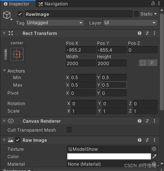 【Unity】在RawImage上鼠标点在屏幕上发生偏移的问题_unity rendertexture 使用input.mouseposition 不准-CSDN博客