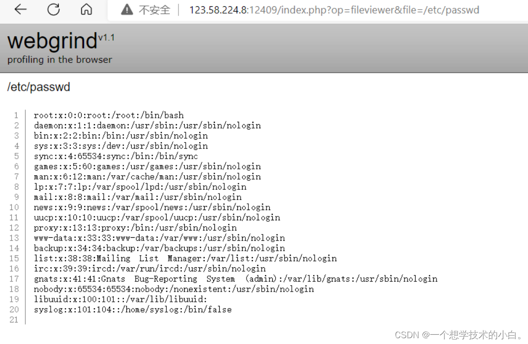 webgrind 文件读取漏洞-CVE-2018-12909_webgrind 文件读取 cve-2018-12909-CSDN博客