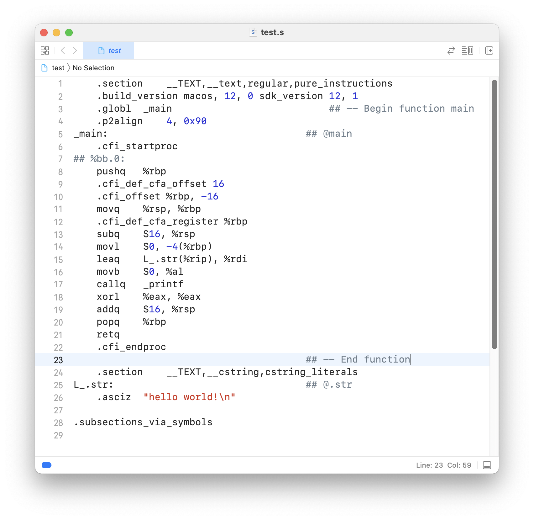 Clang 如何产生汇编代码文件clang编译为汇编 Csdn博客