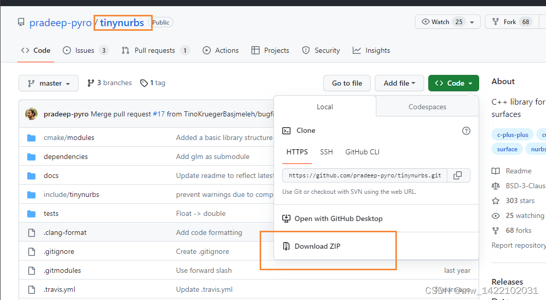 配置github的tinynurbs库环境-CSDN博客