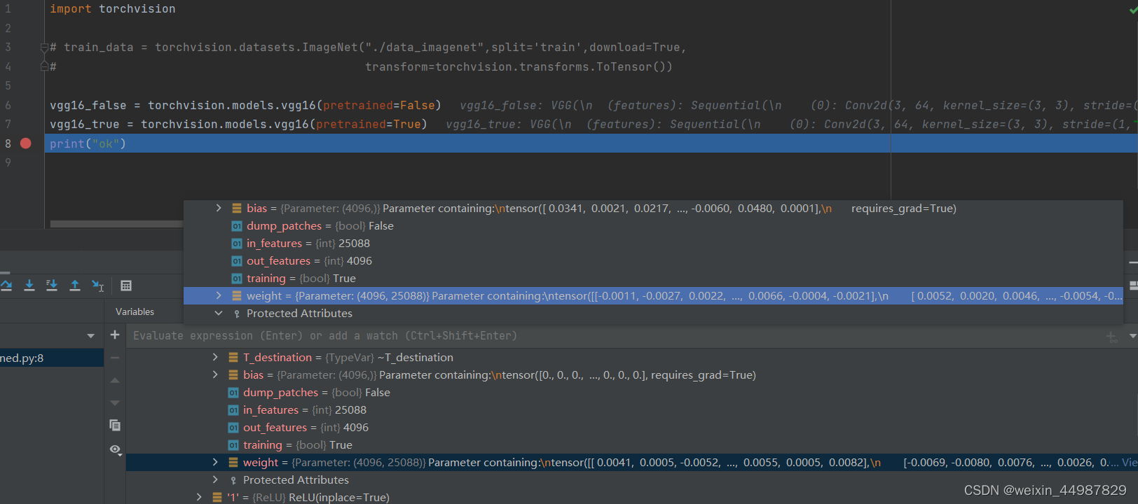 二、现有网络模型(torchvisionmodelsvgg16)的修改与使用 Csdn博客