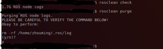 ROS WARNING: disk usage in log directory [/home/***/.ros/log] is over 1GB._ros中保错说磁盘超过1 g-CSDN博客