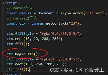 关于canvas的beginPath和closePath的使用时机_canvas beginpath-CSDN博客