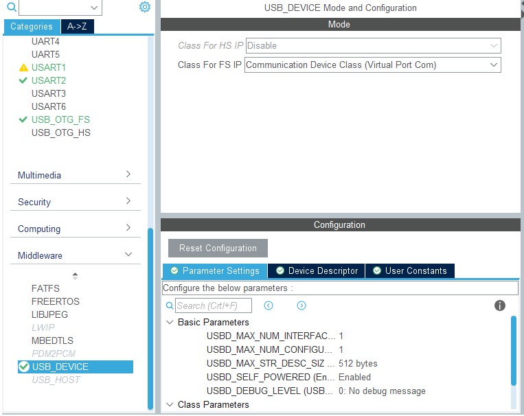 STM32F407 CUBEMX RT-Thread USB虚拟串口（VCP）_stm32 cube stm32f407vetx host usb虚拟串口函数-CSDN博客
