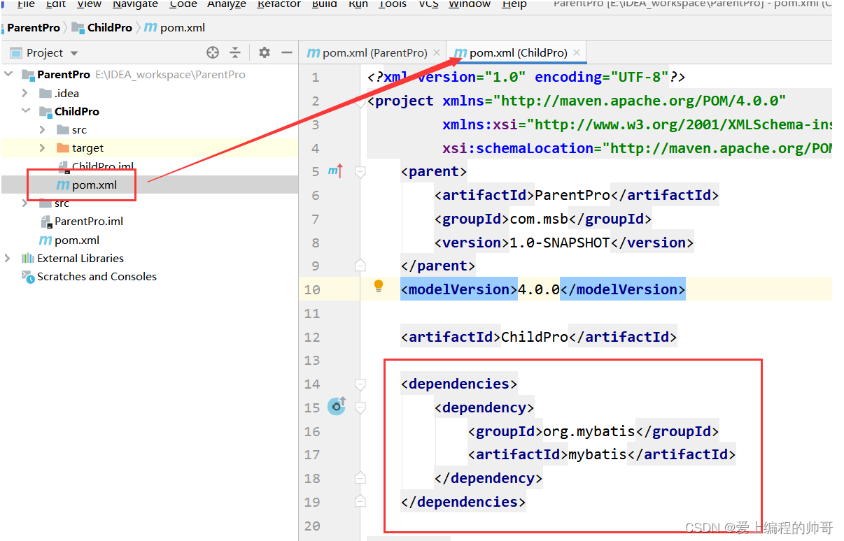 POM模式-Maven工程关系_pom依赖-CSDN博客