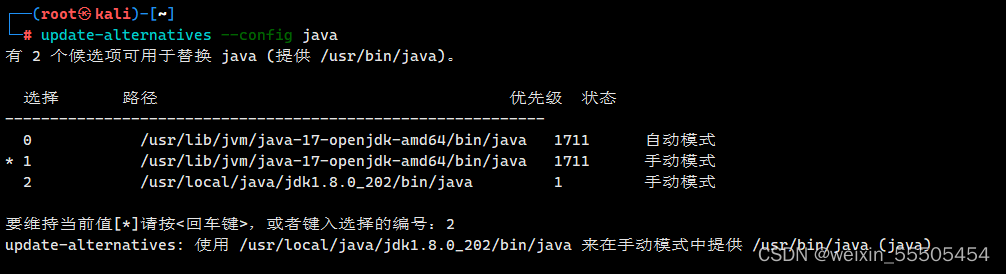 Kali安装JDK1.8和切换JDK版本_kali切换java版本-CSDN博客