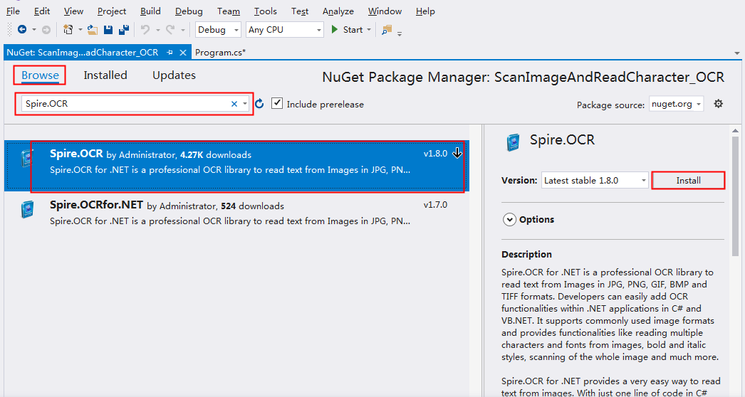 C# 扫描识别图片中的文字（.NET Framework）_c# 图片识别文字-CSDN博客
