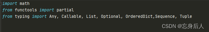 报错 之 From Typing Import Ordereddict Importerror Cannot Import Name ‘ordereddict‘ From ‘typing