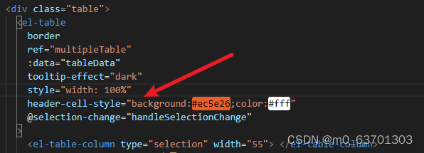 element table组件header-cell-style报错-CSDN博客