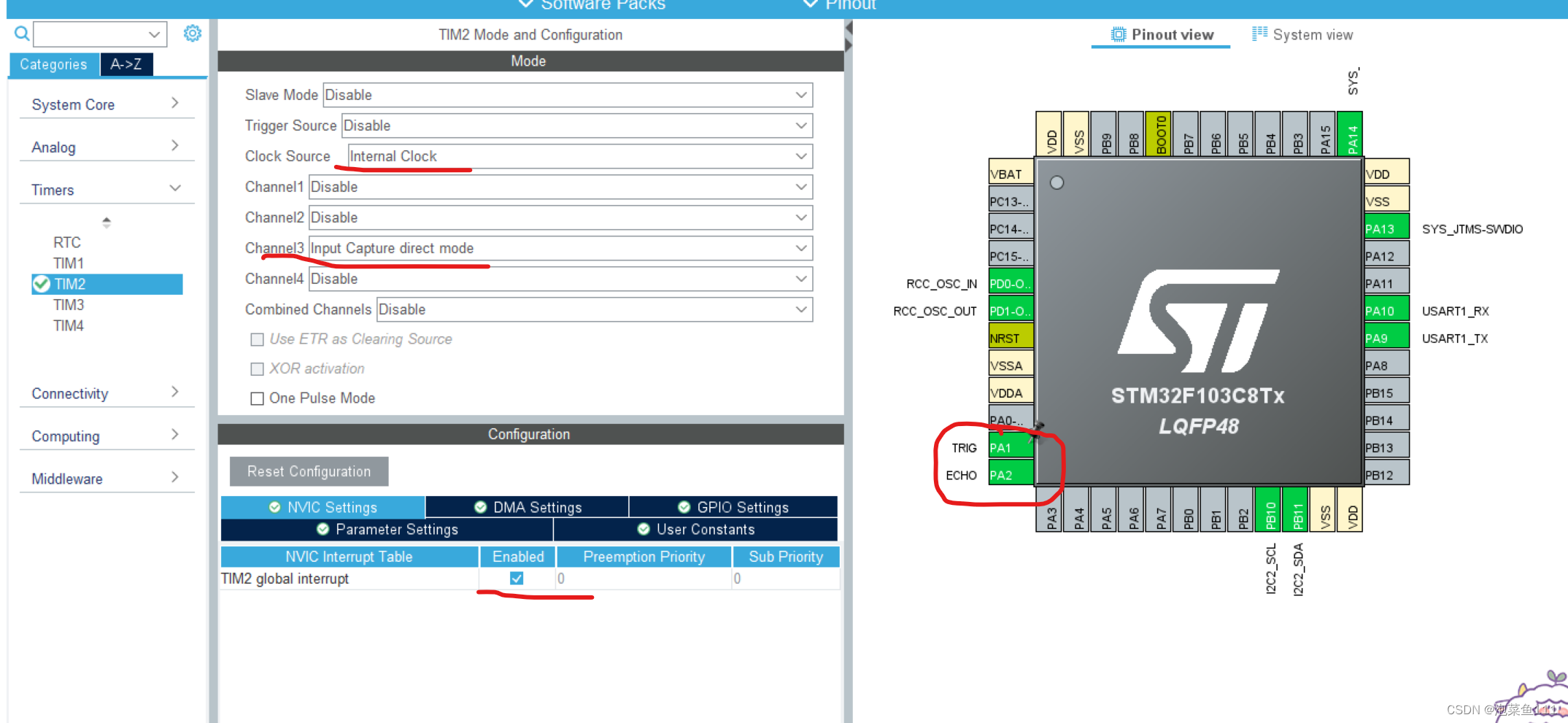 STM32基于HAL库的HC-SR04超声波测距学习_超声波测距hal库-CSDN博客