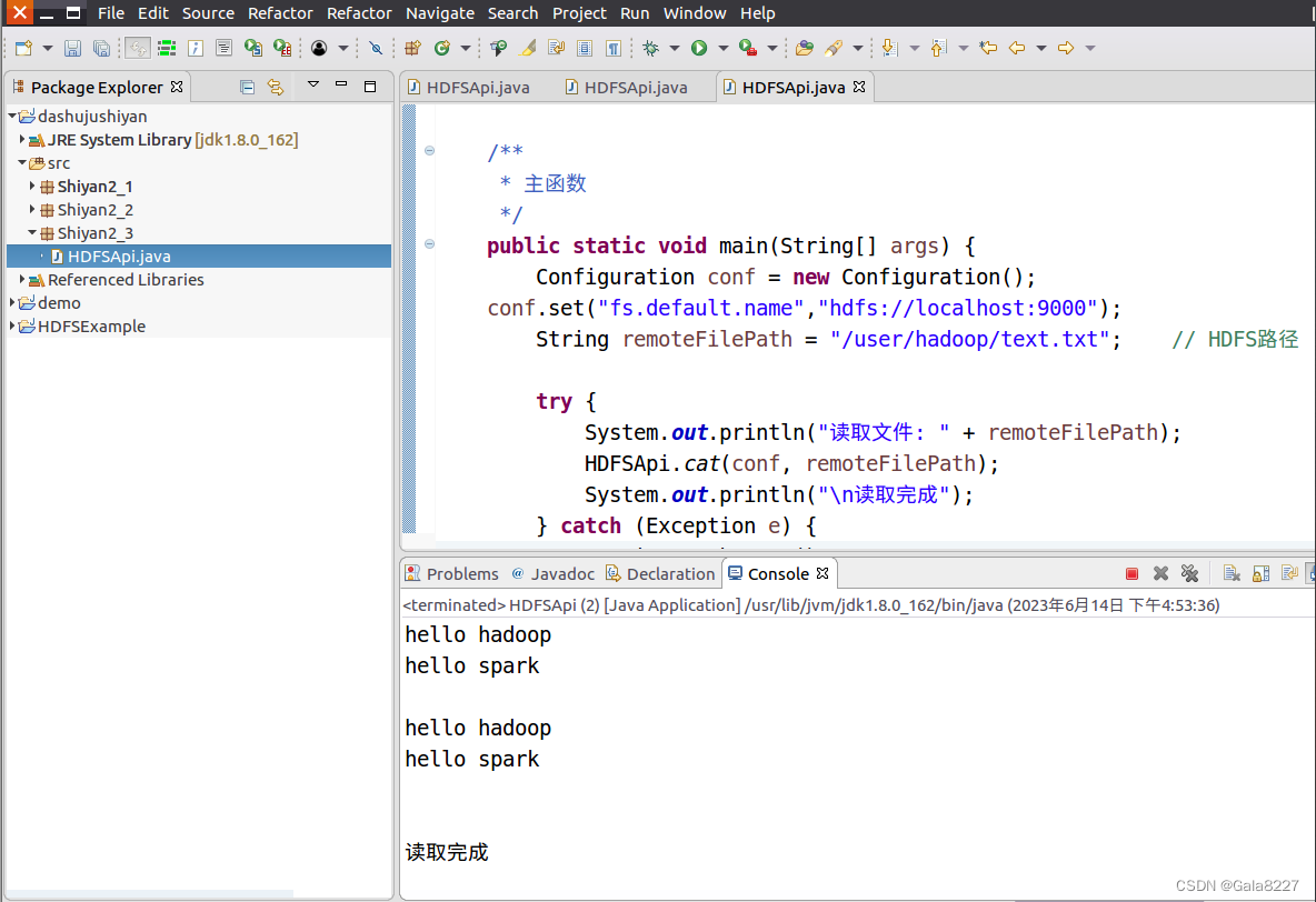 大数据基础编程、实验和教程案例（实验二）大数据基础编程、实验和案例教程 Csdn博客