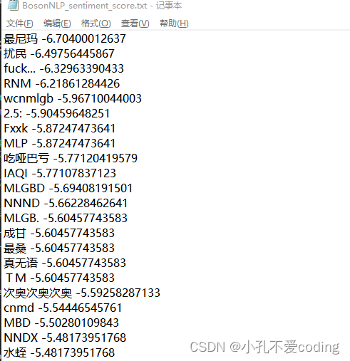 Python实现基于情感词典的文本情感分析(txt文档构造字典dict)如何对txt文件情感分析 Csdn博客