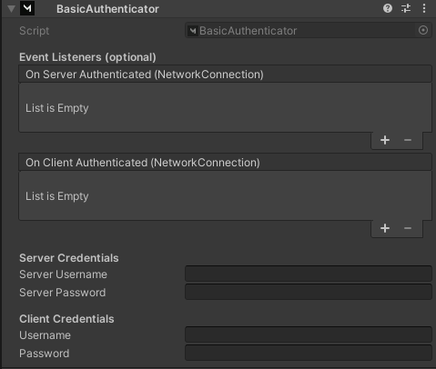 [Unity Mirror] Basic Authenticator(基本身份验证器)_mirror authenticator-CSDN博客