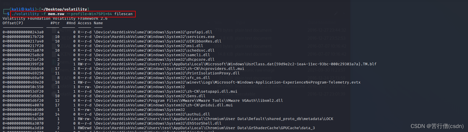 内存取证 && volatility工具（持续更新）_内存镜像.raw-CSDN博客