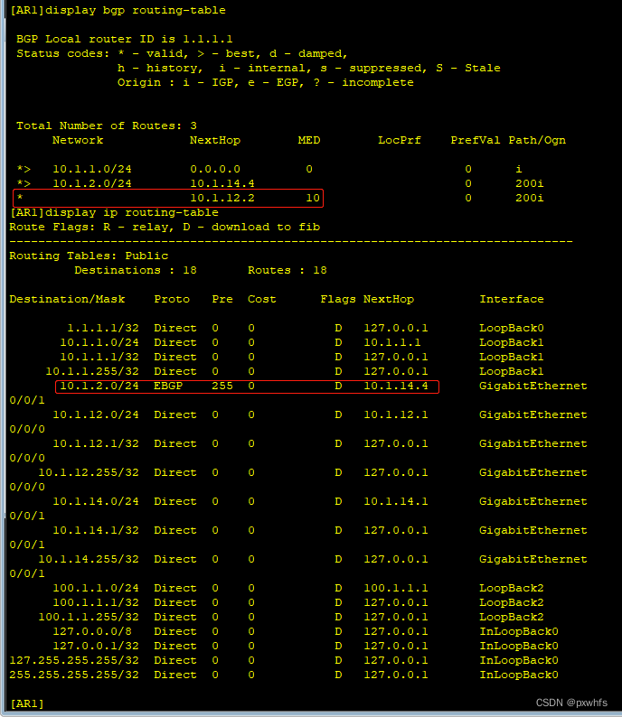 BGP的MED、local-Preference属性实验报告_med localpreference对比-CSDN博客